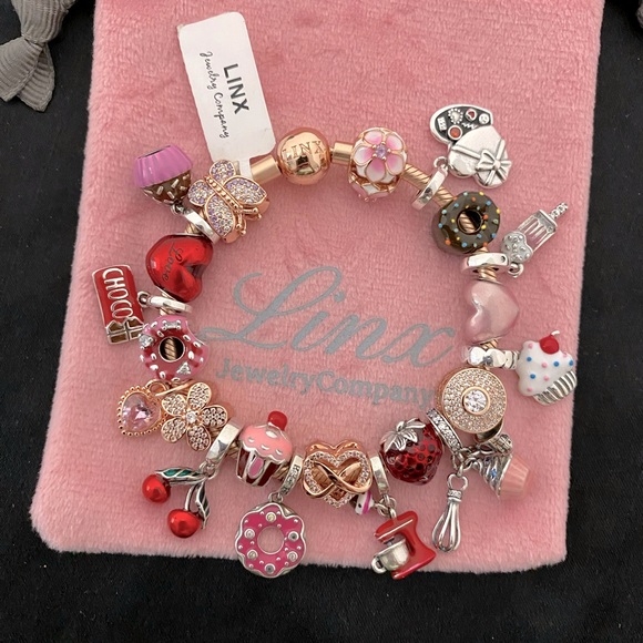 Linx | Jewelry | Linx Rose Gold Bracelet With Sweets And Treats Themed ...